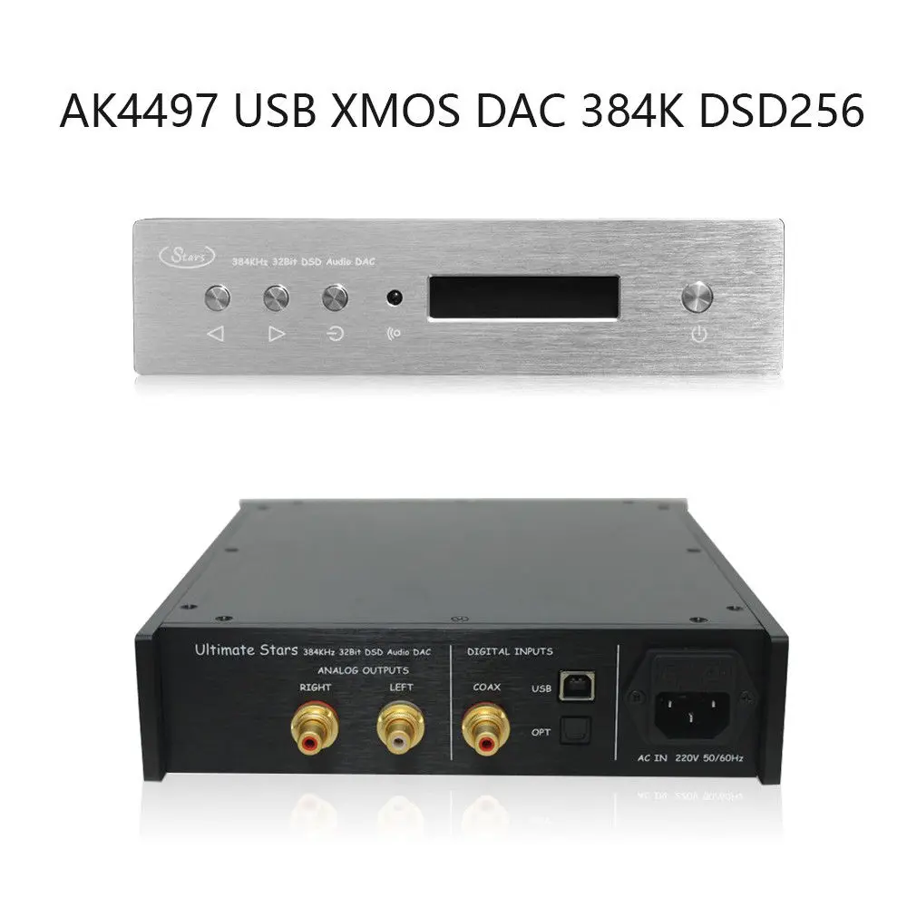 Nobsound Ak4497 Usb Xmos Dac Audio Decoder Digital To Analog Converter 384k24bit Dsd256 In 