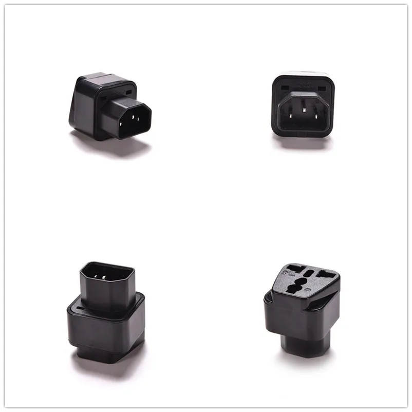 New 1pcs Black Female To Pro Iec 320 Pdu Ups C14 Plug Power Adapter