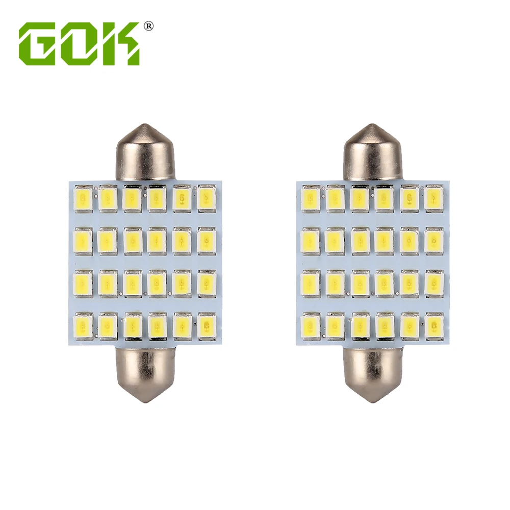 2PCS/LOT Festoon led dome light C5W 24 led 2835 smd reading light ...