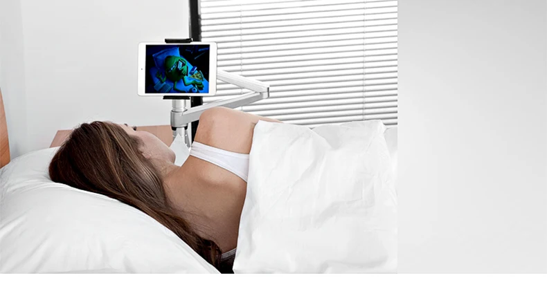 Free standing dual arm monitor desk mount computer table stand and ...