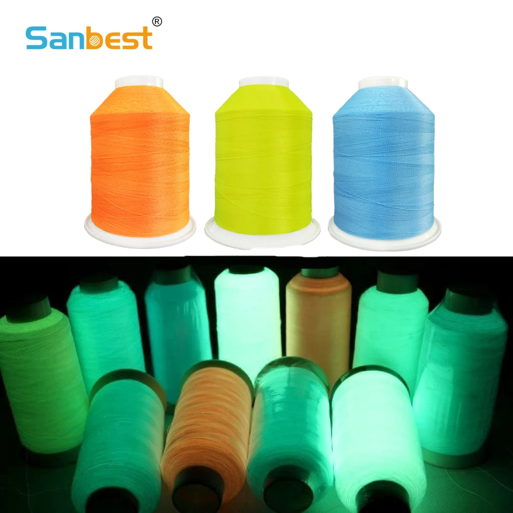 Sanbest Glow In Dark Luminous Embroidery Thread Machine Diy Sewing ...