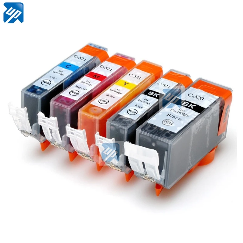 pgi 520 PGI 520 BK CLI 521 BK C M Y ink cartridge For canon PIXMA MP540 ...