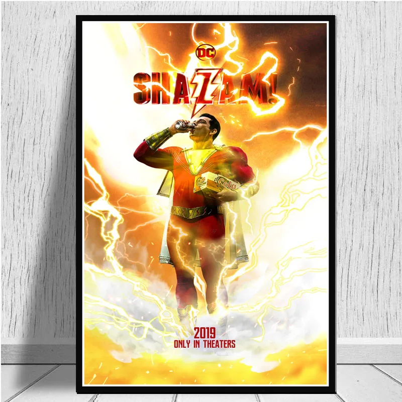 Shazam! 2019 Movie DC Superhero Movie Anime Pop Comic Poster And Prints ...