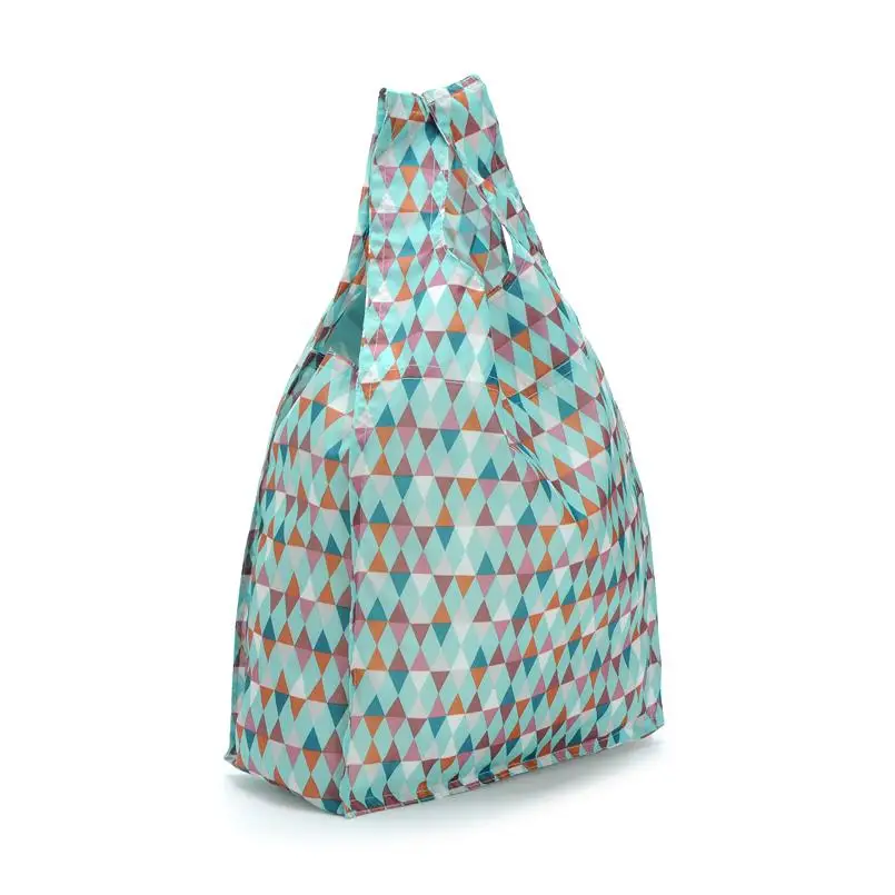 Foldable Wallet Style Reusable Nylon Shopping Tote Bags | semashow.com