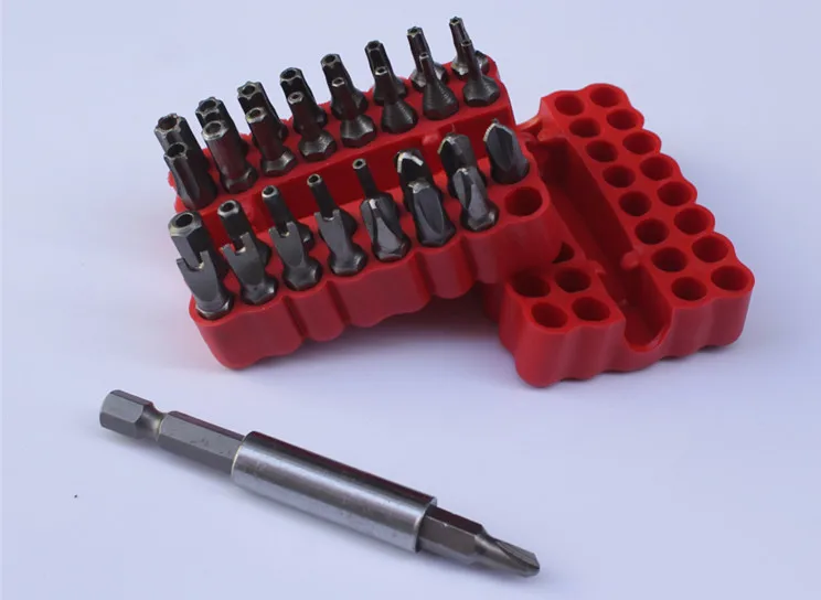 Security Tamper Proof Bit Set 33pcs Torq Torx Hex Star Spanner Tri Wing ...