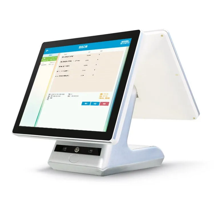 좋은 백색 POS 시스템 15 인치 터치 스크린 청구서/일체형 POS/레스토랑 금전 등록기|pos system|pos all ...