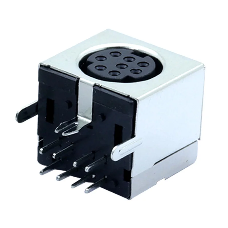 10 шт. S-video 8 Pin Mini Din гнездовой разъем 8 P DIN мини-джек правый ...