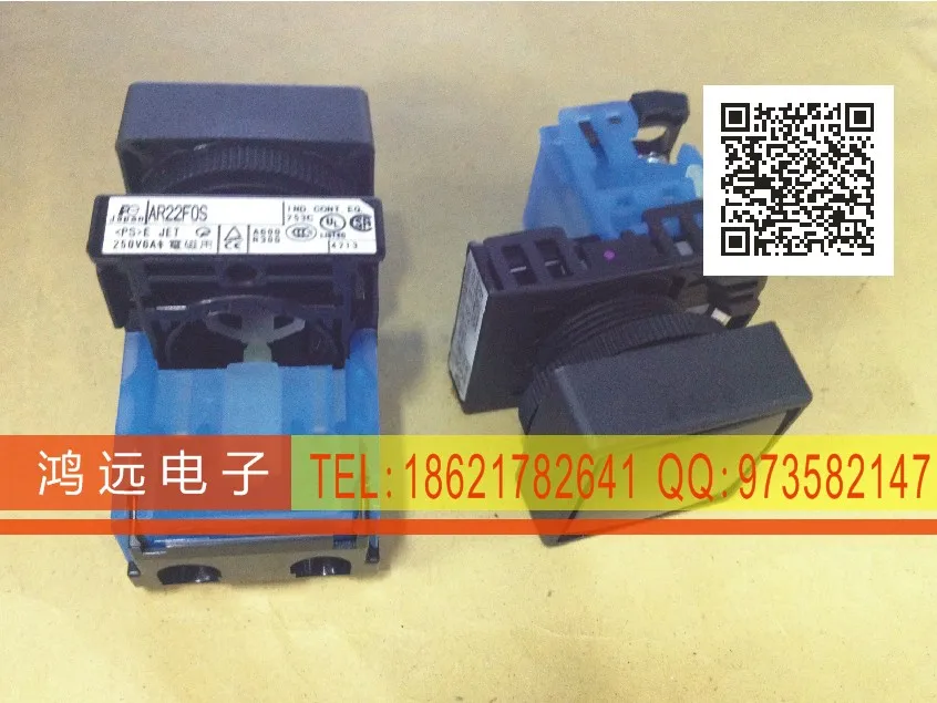 Original new 100% authentic , flat square button switch AR22F0S 10W ...