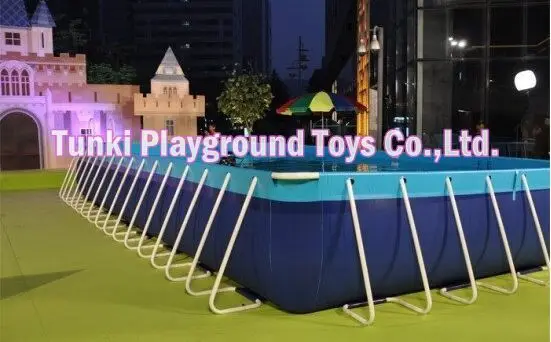 Metal Frame Swimming Pool Big Outdoor Above Ground Metal Frame Pools ...