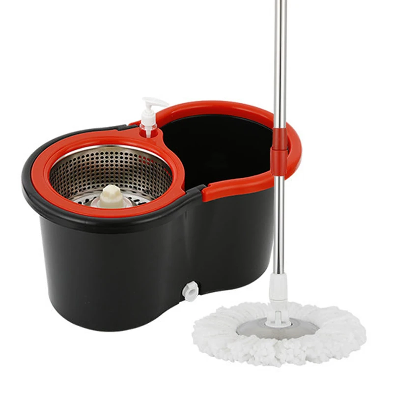 Microfiber Rotary Mop Bucket Hand Pressure Automatic Mopping Bucket ...
