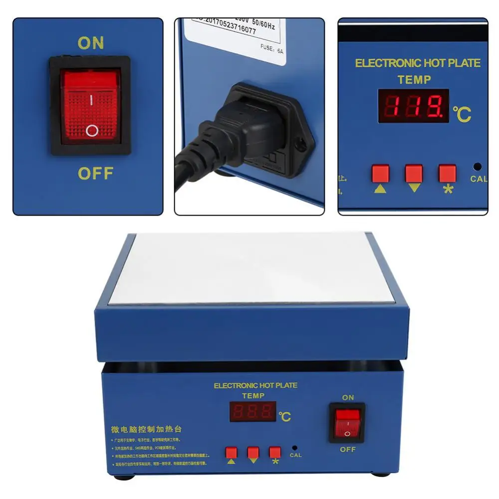 110/220V AC 800W Heating Station Kit LED Microcomputer Electric Heating ...