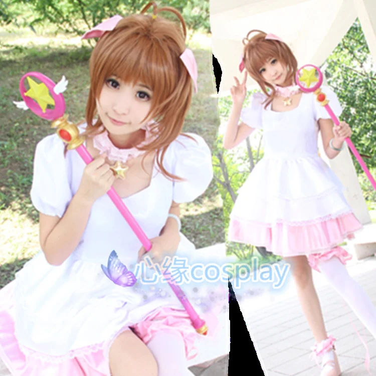 CardCaptor SAKURA cos Anime cartoon sweet Halloween girls cosplay ...