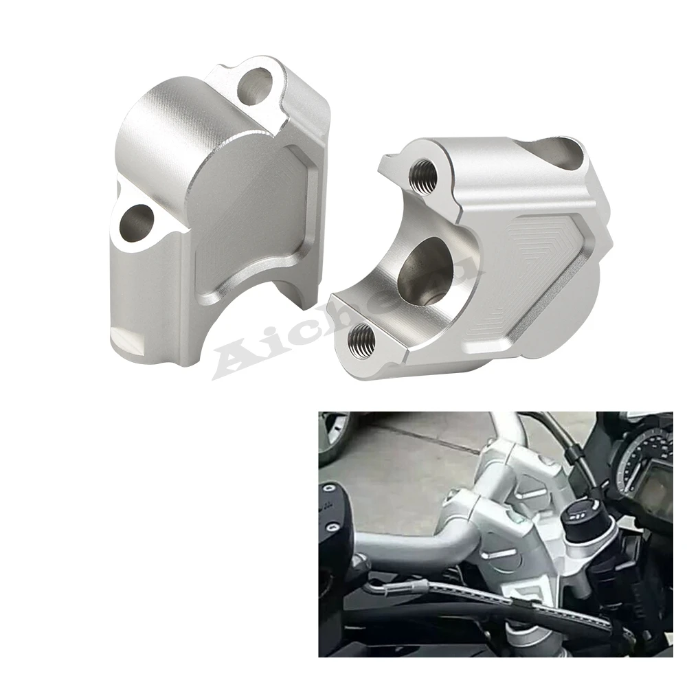 Acz Motorcycle Aluminum Handlebar Mount Clamp Riser Kit Handle Bar