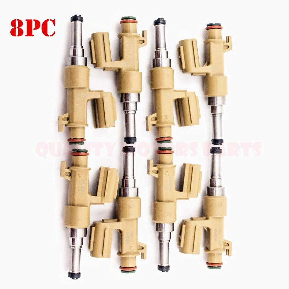 Brand New set 8pc Sequoia Tundra 5.7 engine fuel injectors 23209-39185 ...