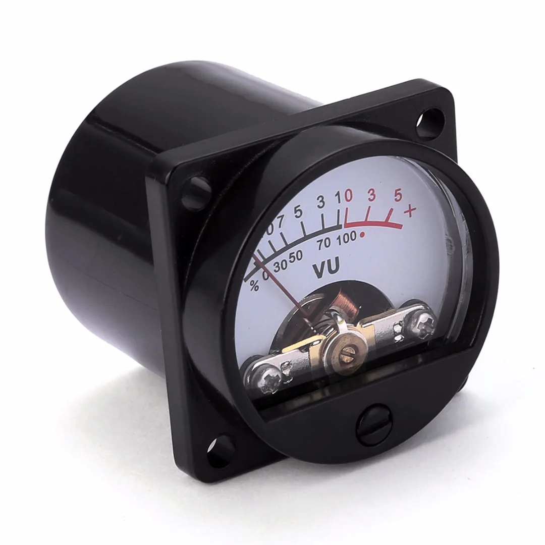 Durable Panel VU Meter 6-12V Bulb Warm Back Light Recording Audio Level ...