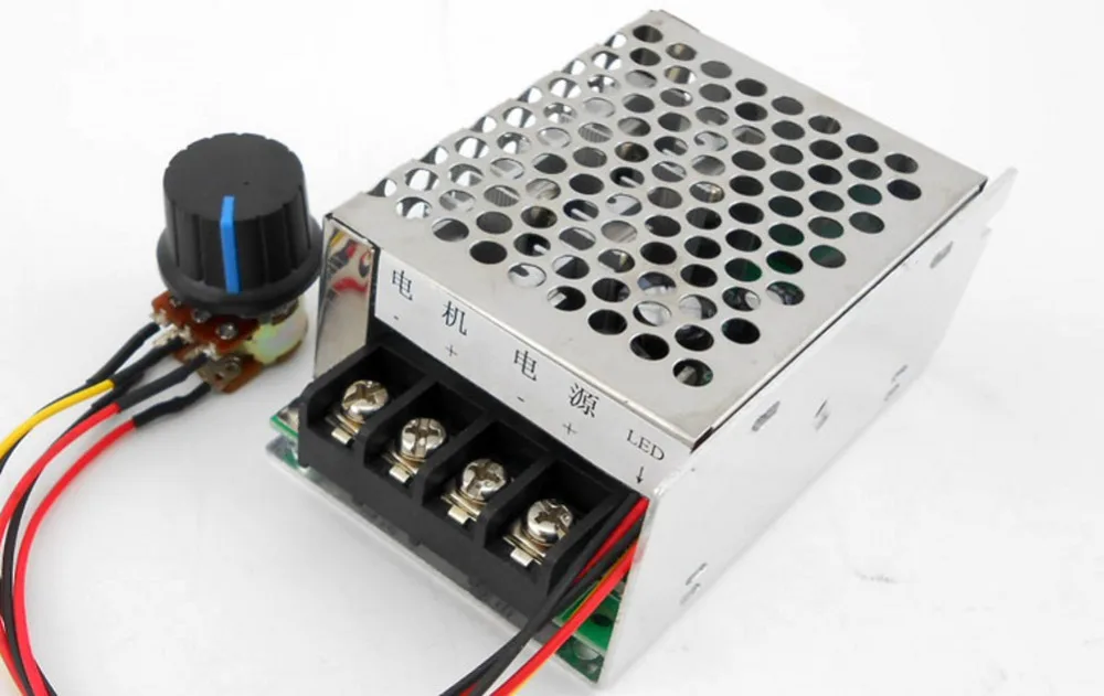 Dc 10V ~ 50V 40A Pwm Sebességű Motorvezérlő Kefe Motorvezérléshez 0% ...