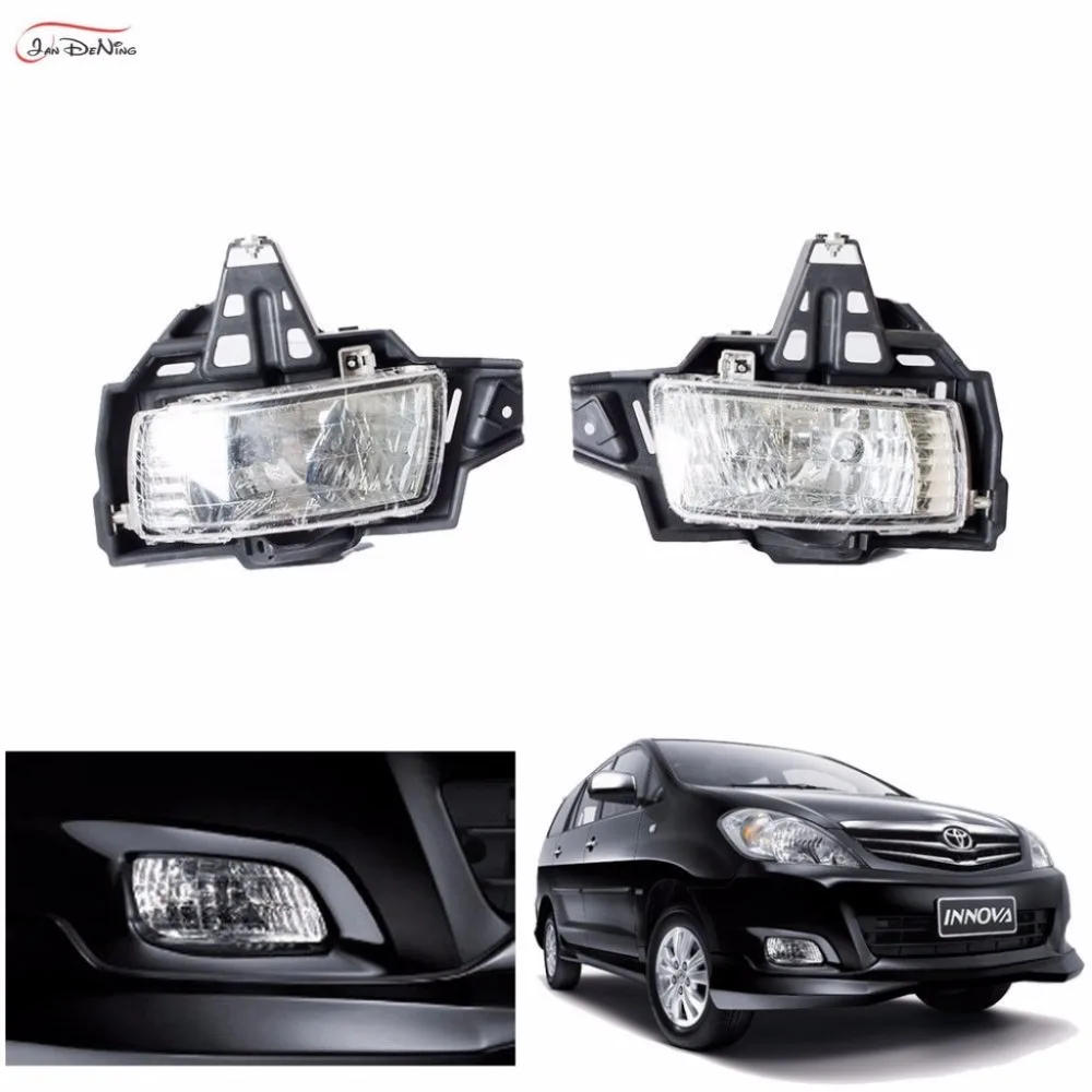 JanDeNing Car Fog Lights for TOYOTA INNOVA 2009 2011 Clear Halogen bulb ...