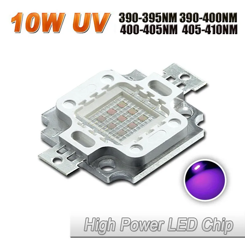 High Power 395NM 400NM 405NM 410NM 10W UV Purple COB LED Bead Light DIY ...