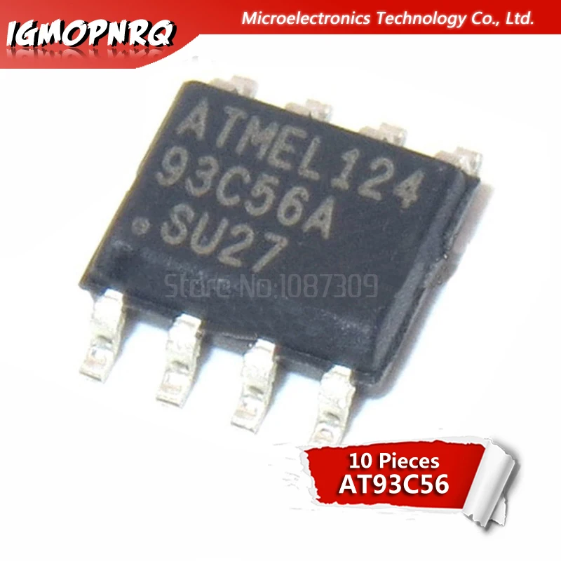 10pcs AT93C46 AT93C56 AT93C66 93C46 93C56 93C66 SOP8 EEPROM (256x8 ...