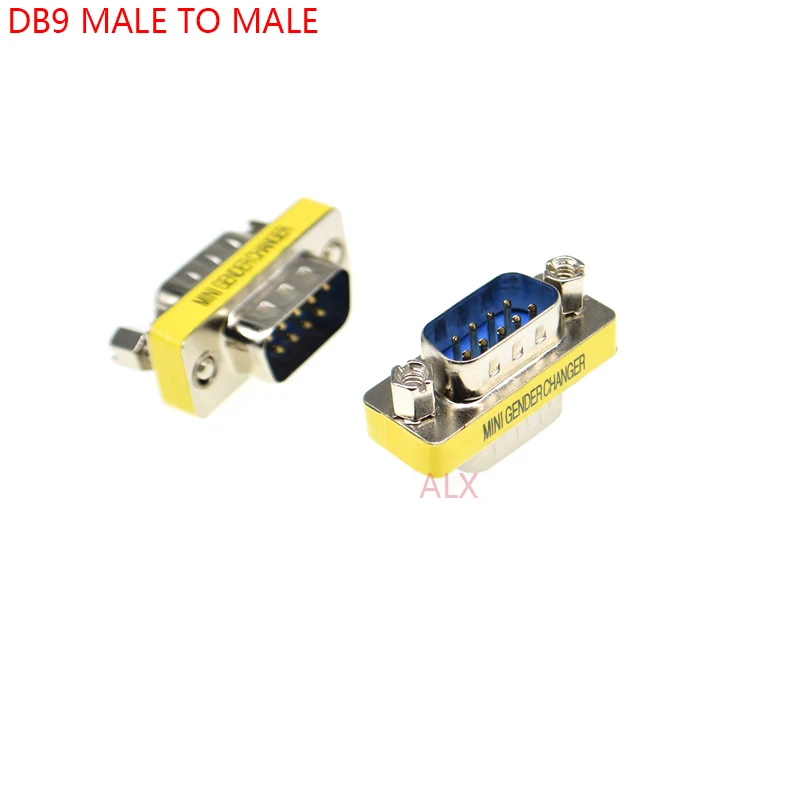 5PCS DB9 9pin MALE to male serial port CONNECTOR D Sub RS232 COM ...