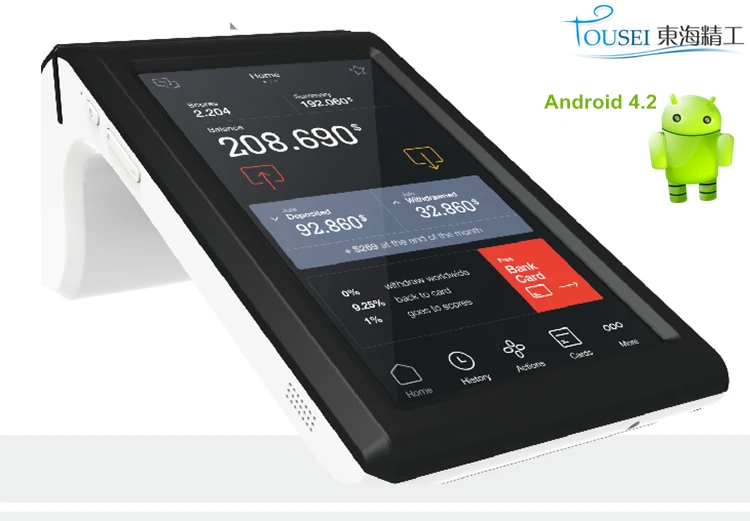7inch Android Tablet Bill Payment Pos Terminal Machine Ts-7002 With 1gb ...