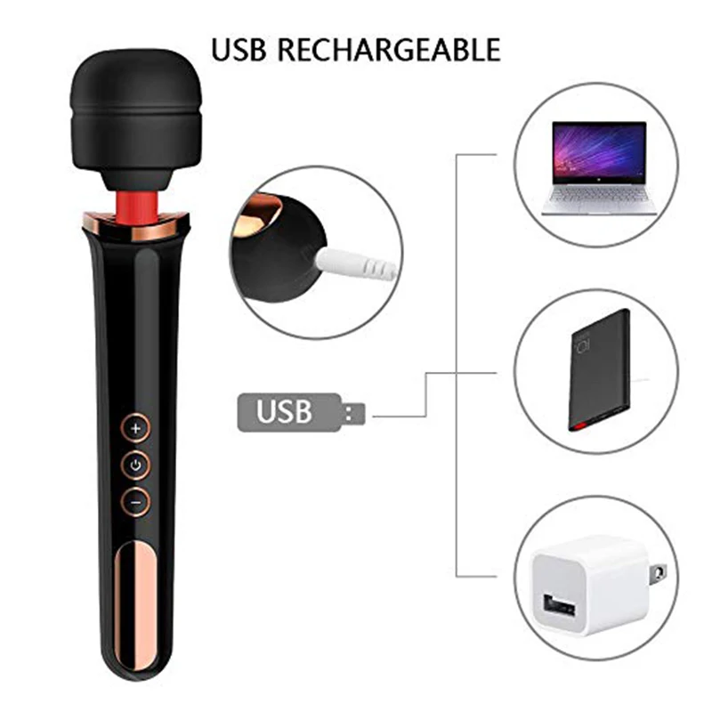 Handheld Cordless Personal Wand Massager Bed Geek With, 51% OFF