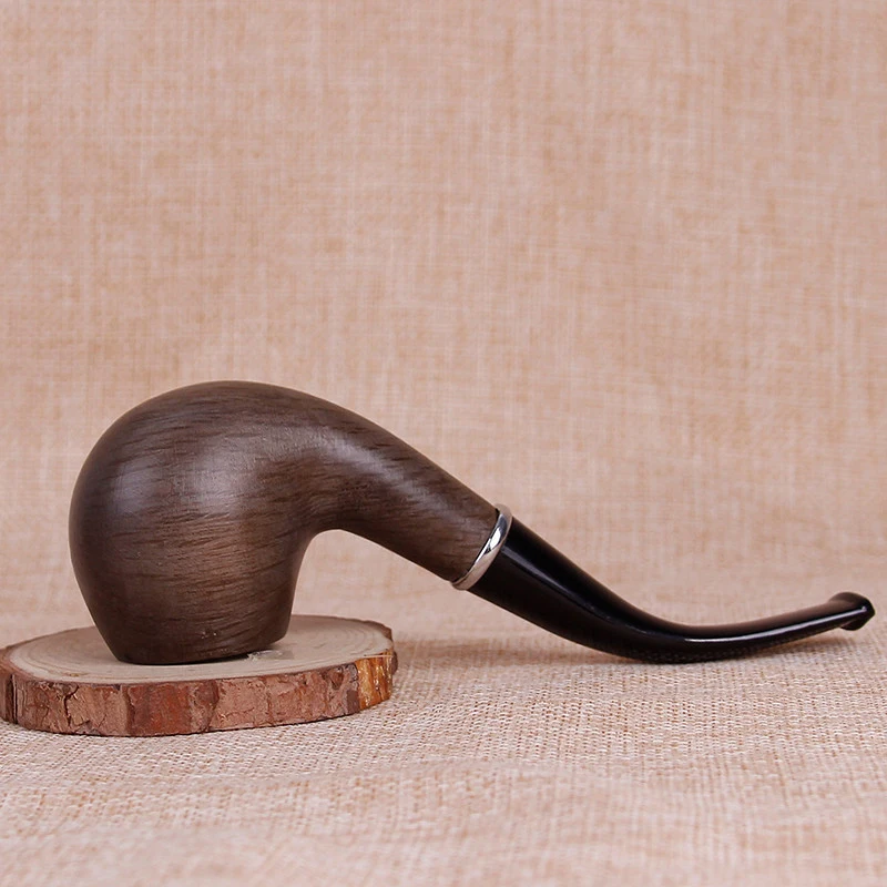 Simple Wood Pipes Chimney Smoking Pipe Mouthpiece Herb Tobacco Pipe ...