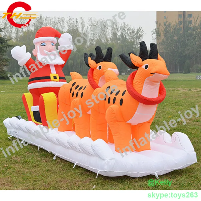 Santa Claus inflable para Navidad, alce, Reno, Navidad, envío gratuito ...