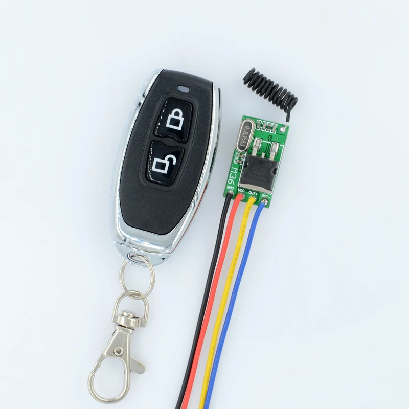 Mini Wireless Switch Wide Voltage RF Remote Switch Car Bus Motorcycle ...