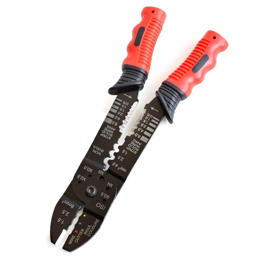 025 4mm2 Stripper Multifunctional Stripping Pliers Cable Wire Stripping Crimping Tools Cutting