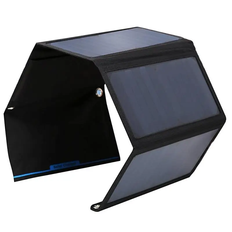 High Efficiency Foldable 28W Solar Panel Charger Bag Dual USB Port ...
