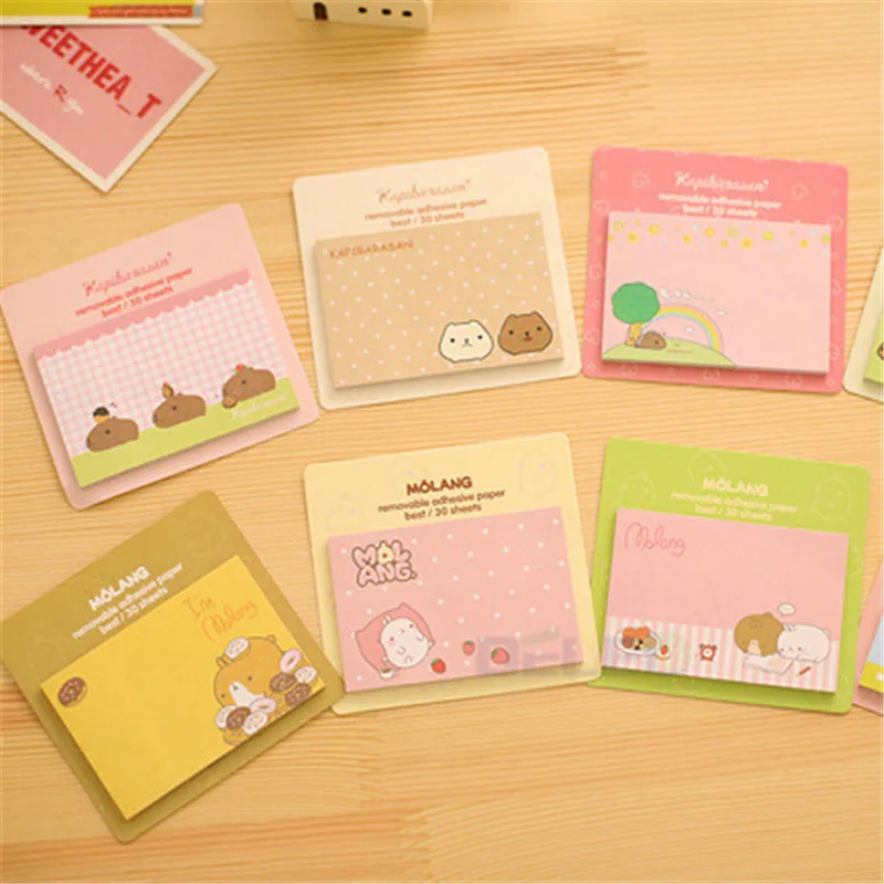 Fast Shipping 1pcs Kawaii Creative Cute Bear Potatoes Memo Pads School ...