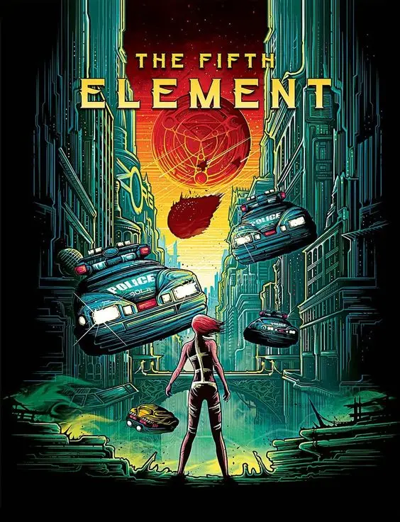 Sci-fi Science Fifth Element Poster Classic Retro Vintage Kraft ...