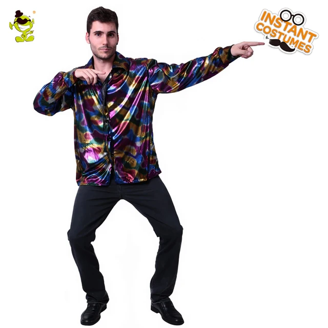 Men's 80's Disco Costume Party Masquerade Popular Club Disco Clothing ...