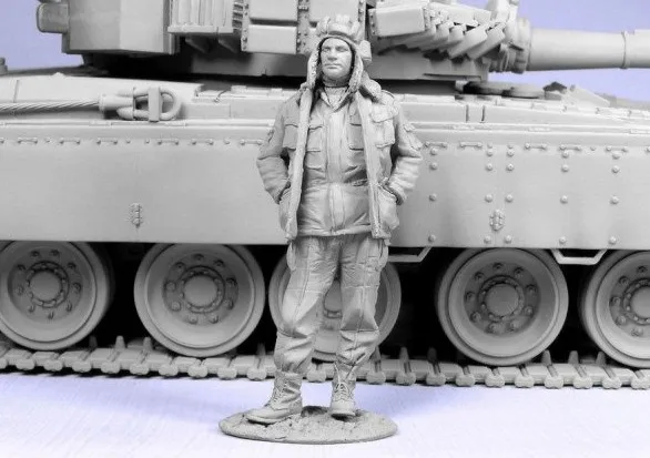1/35 scale miniatures modern Russian tank officer Resin Model Kit ...
