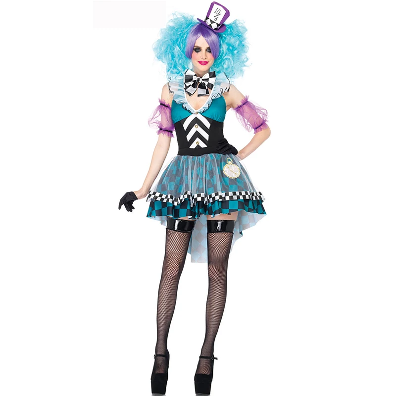 New Arrival Funny Masquerade Harley Quinn Costume Women Adult Joker ...