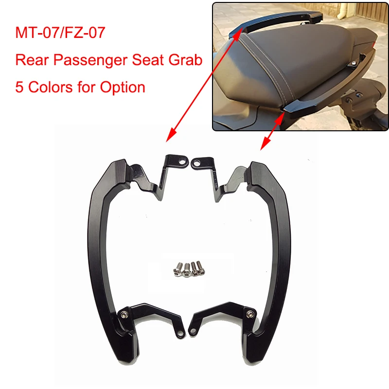 New MT-07 MT07 FZ-07 MT FZ 07 Motorcycle Rear Passenger Grab Bars Rear ...