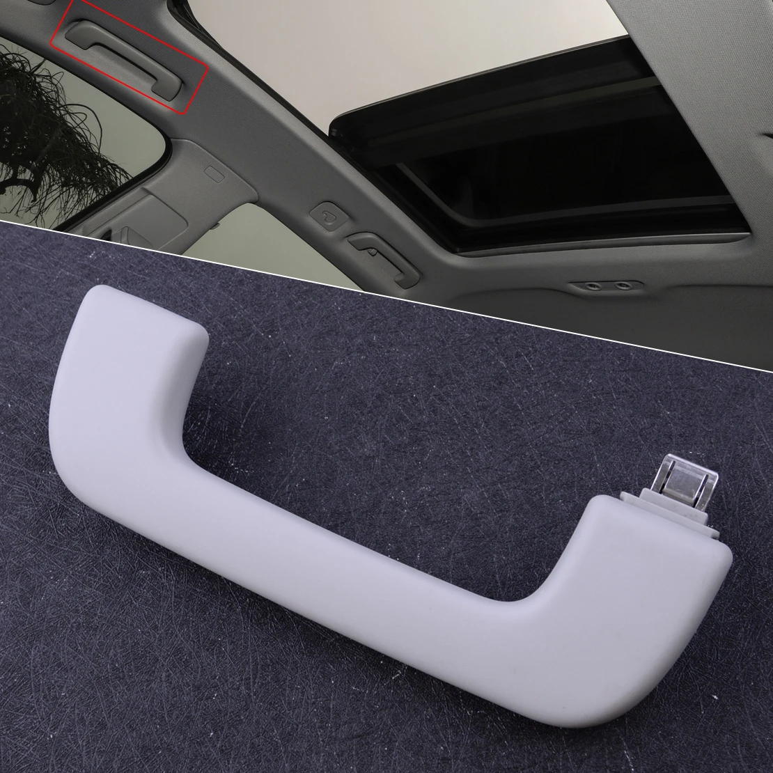 CITALL-Interior-Grey-8R0857607HEP5-Car-Front-Roof-Grab-Grip-Handle-Fit ...