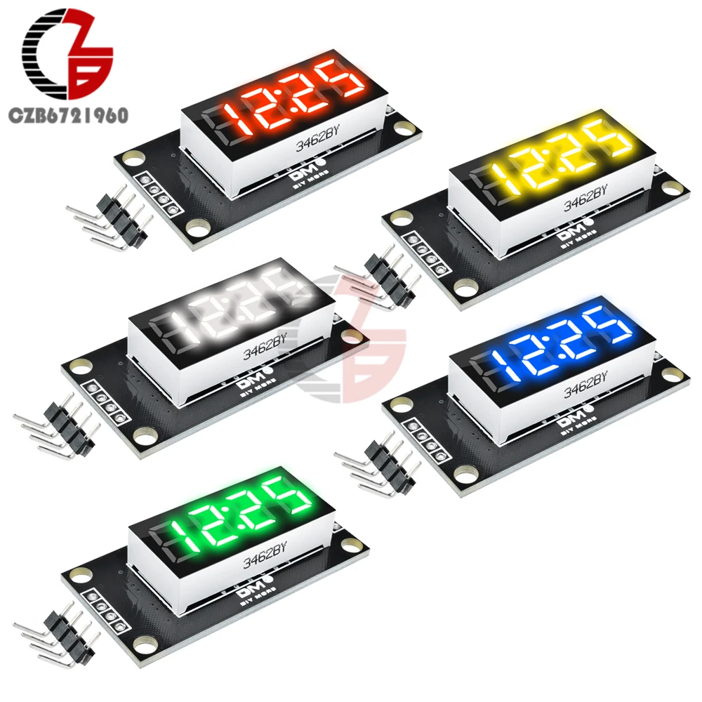 TM1637 4 Digit 7 Segment Time Clock Module 0.36" Inch Digital LED ...