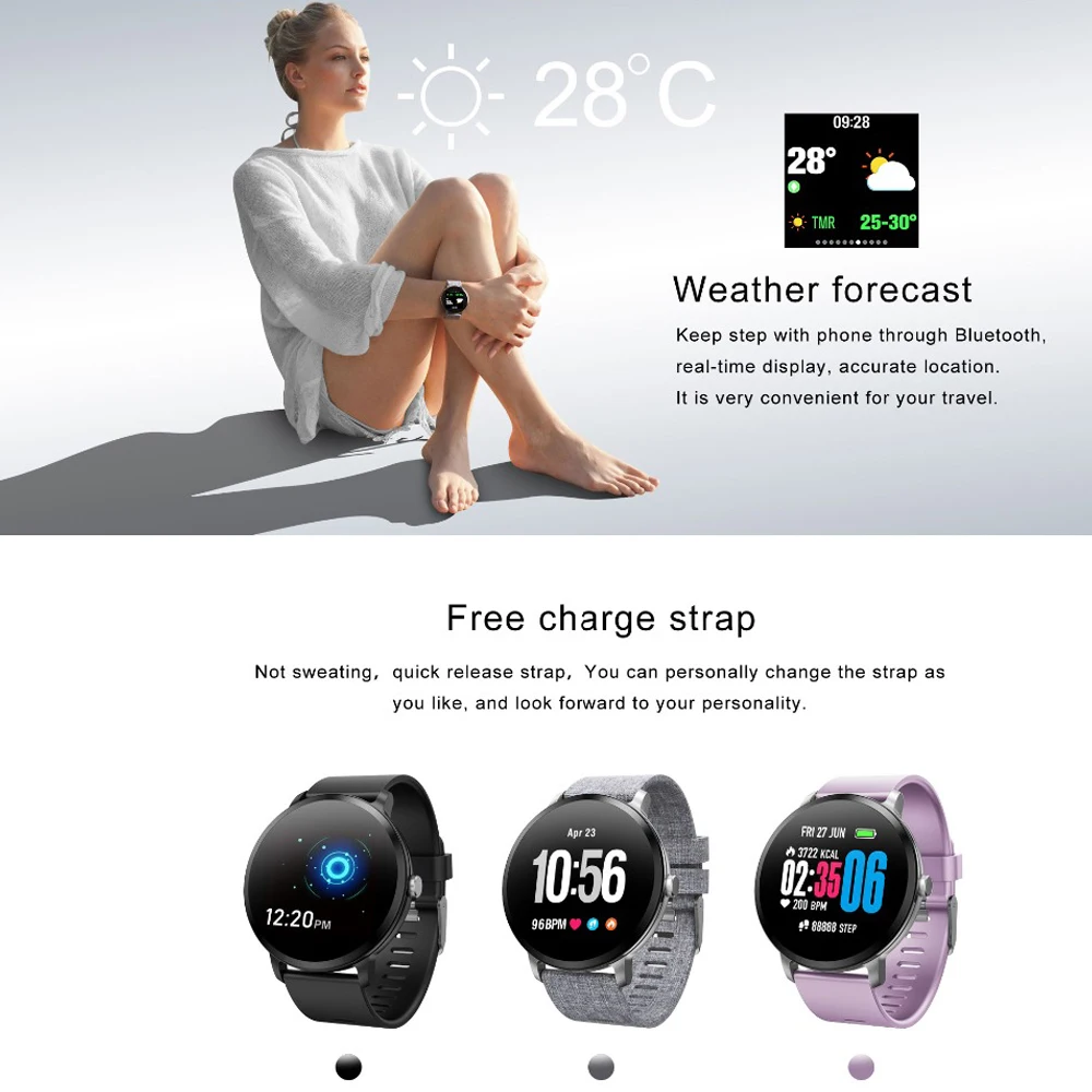 Cheap Price V11 Men Women Smart Watch reloj inteligente Passometer ...