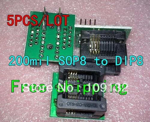 SOP8-TURN-DIP8-WIDE-SOP8-to-DIP8-Programmer-adapter-Socket-Converter ...