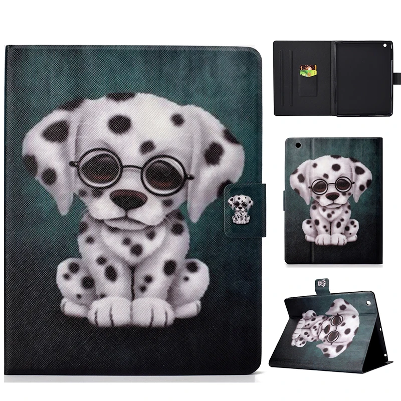 Lindo perro gato búho imán PU tablet caso para ipad 2/ipad 3/ipad 4 ...