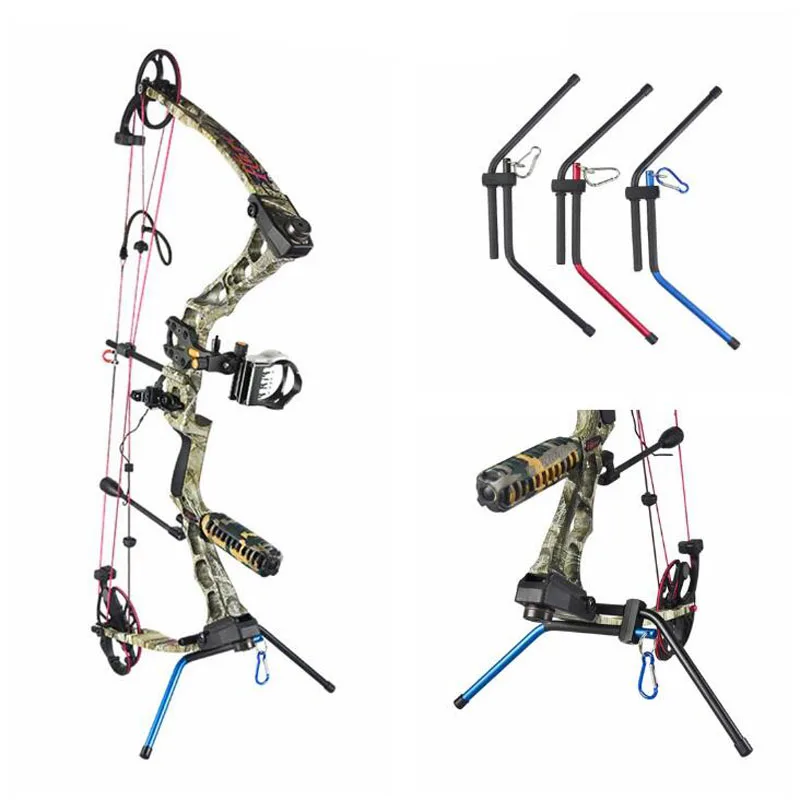 Compound-Bow-Stand-Metal-Portable-Stand-Holder-Rack-Removable-Buckle ...