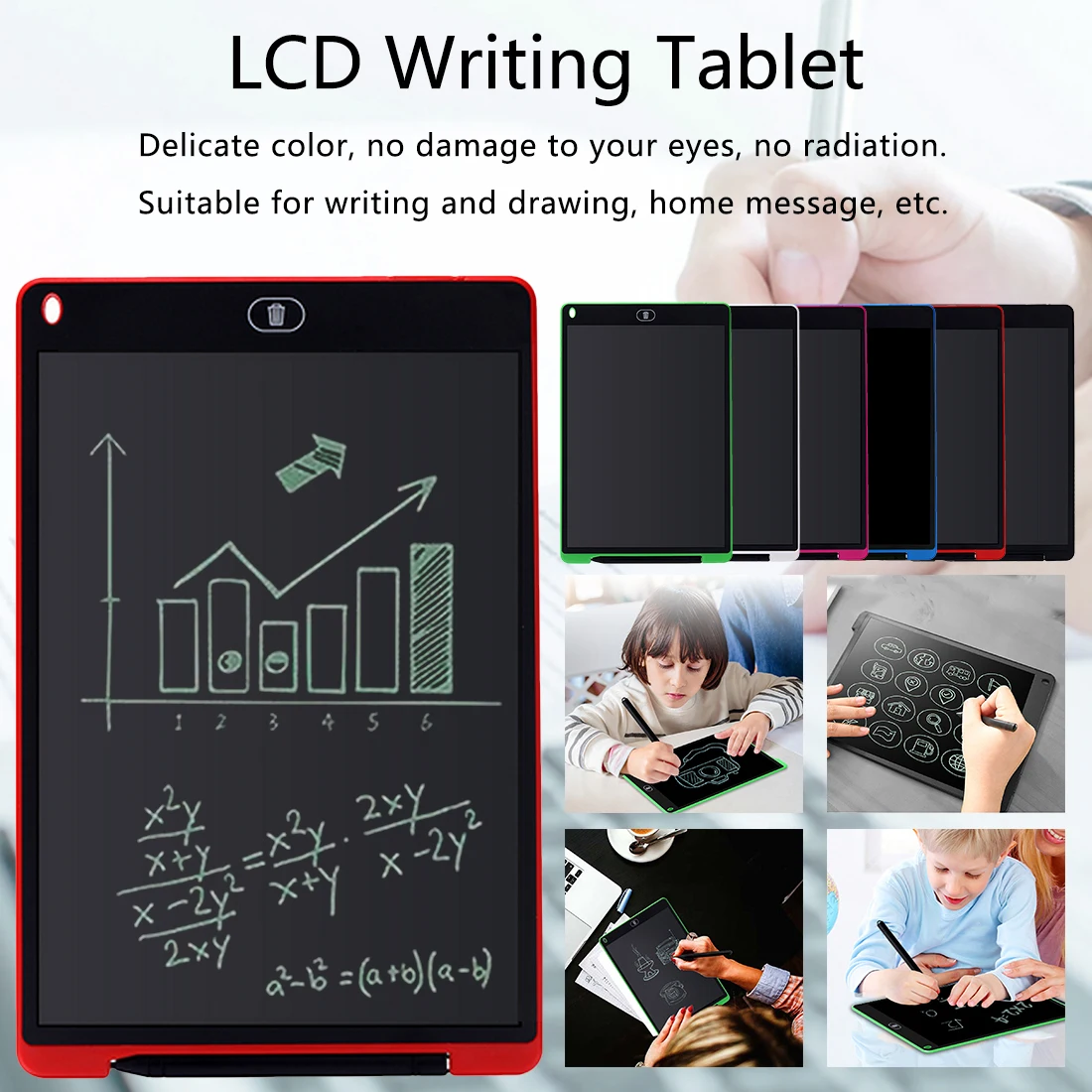 Portable 12 Inch LCD Writing Tablet Digital Drawing Tablet Handwriting ...