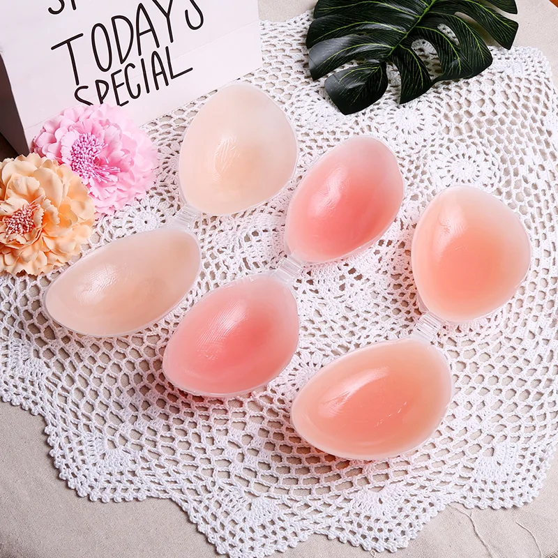 Sexy push up bra woman seamless silicone bralette backless strapless ...