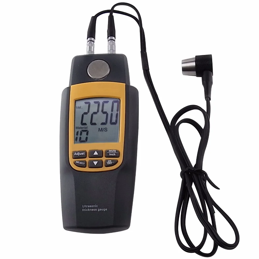 Digital Ultrasonic Thickness Meter Tester Gauge Measure 1.2~220 mm ...