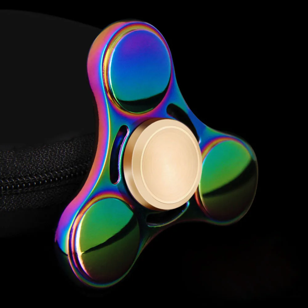 New Styles Rainbow Fidget Spinner Finger Spinner Hand Spinner Brass ...
