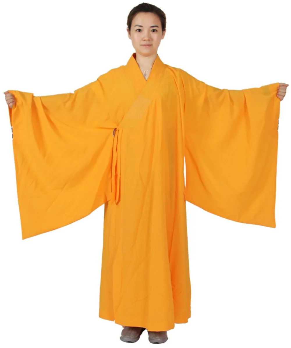 ZanYing Men Women Unisex Meditation Robe Wide Sleeves Buddhist Monk ...