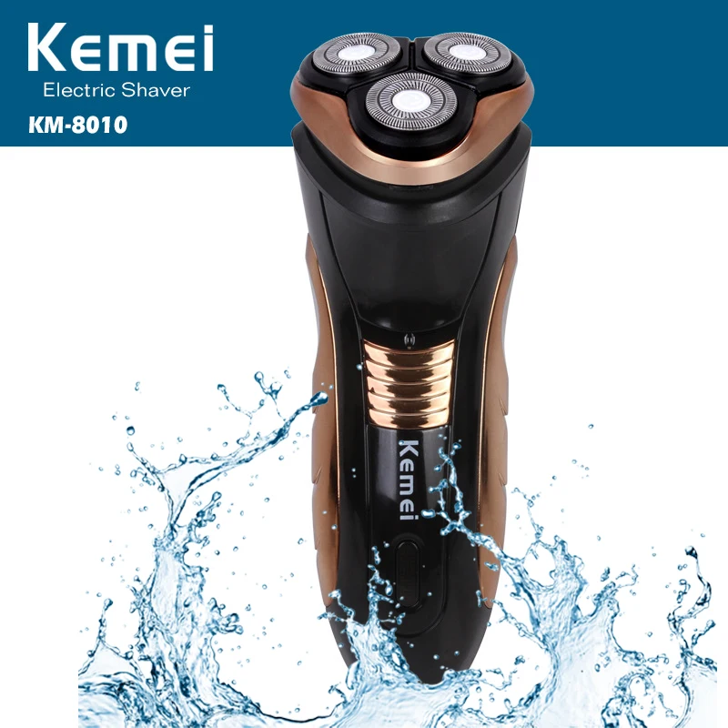 kemei 3D electric shaver face care groomer shaving machine rechargeable ...