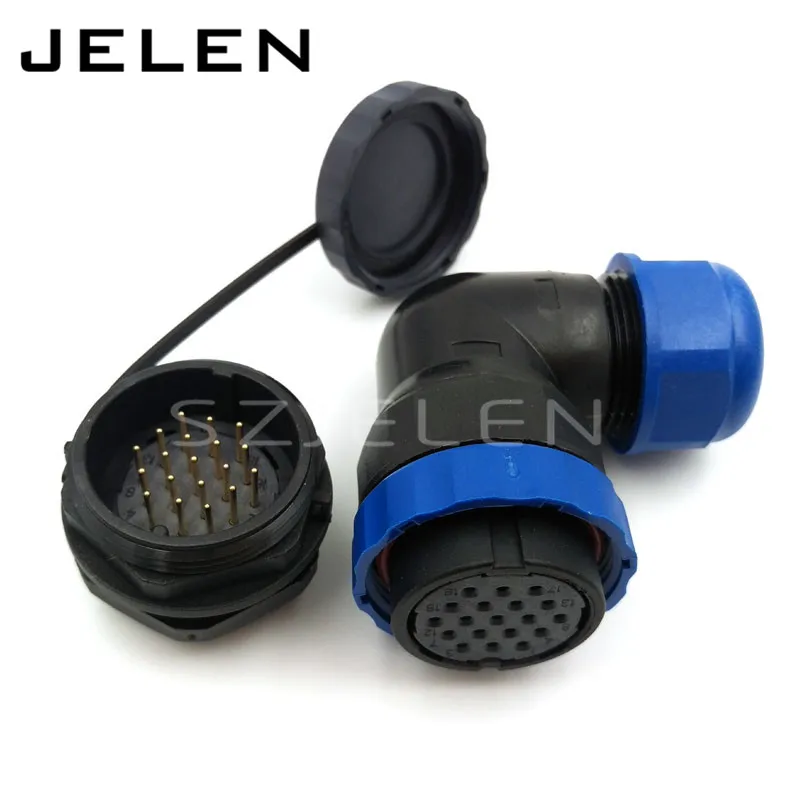 Sd28ta-zm, Ip68 Waterproof Power 19 Pin Circular Connector, Electrical ...